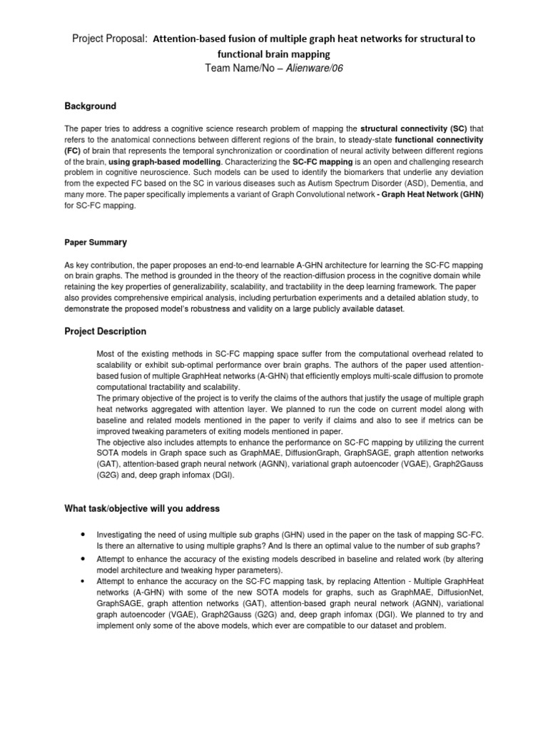(Project Proposal) 6 Alienware-2 | PDF | Cognitive Science | Brain