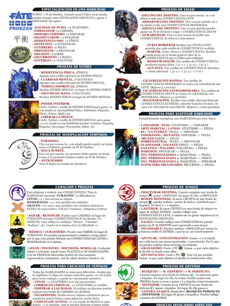 Proezas y Estrés en Juegos de Rol | PDF