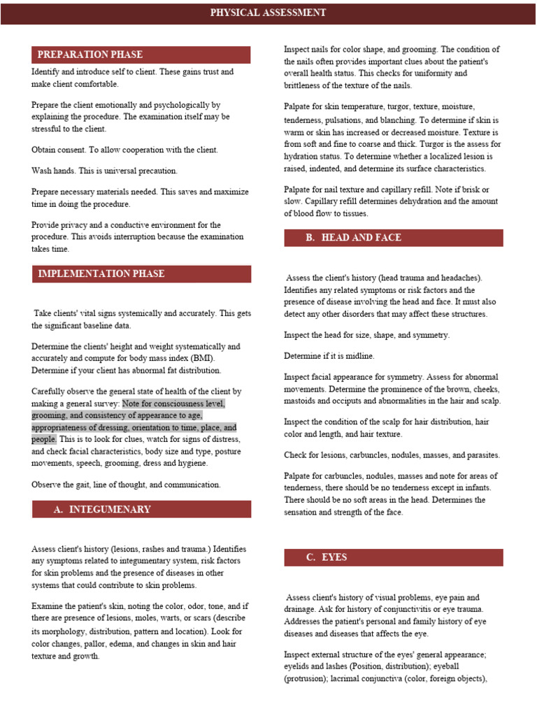 Retdem Physical Assessment | PDF | Thorax | Neck