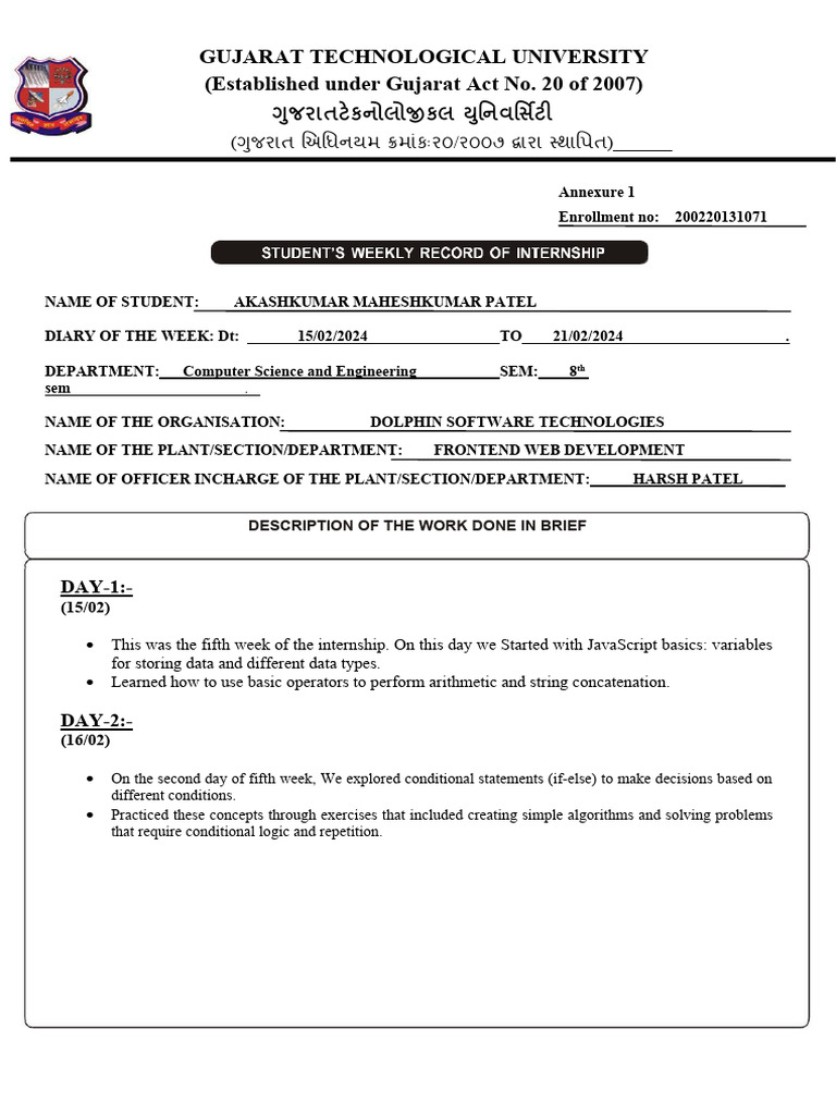 Akash - Week 5-1 | PDF | Document Object Model | Computer Programming