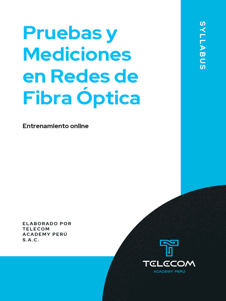 Syllabus en Pruebas y Mediciones en Redes de Fibra Óptica | PDF | Óptica