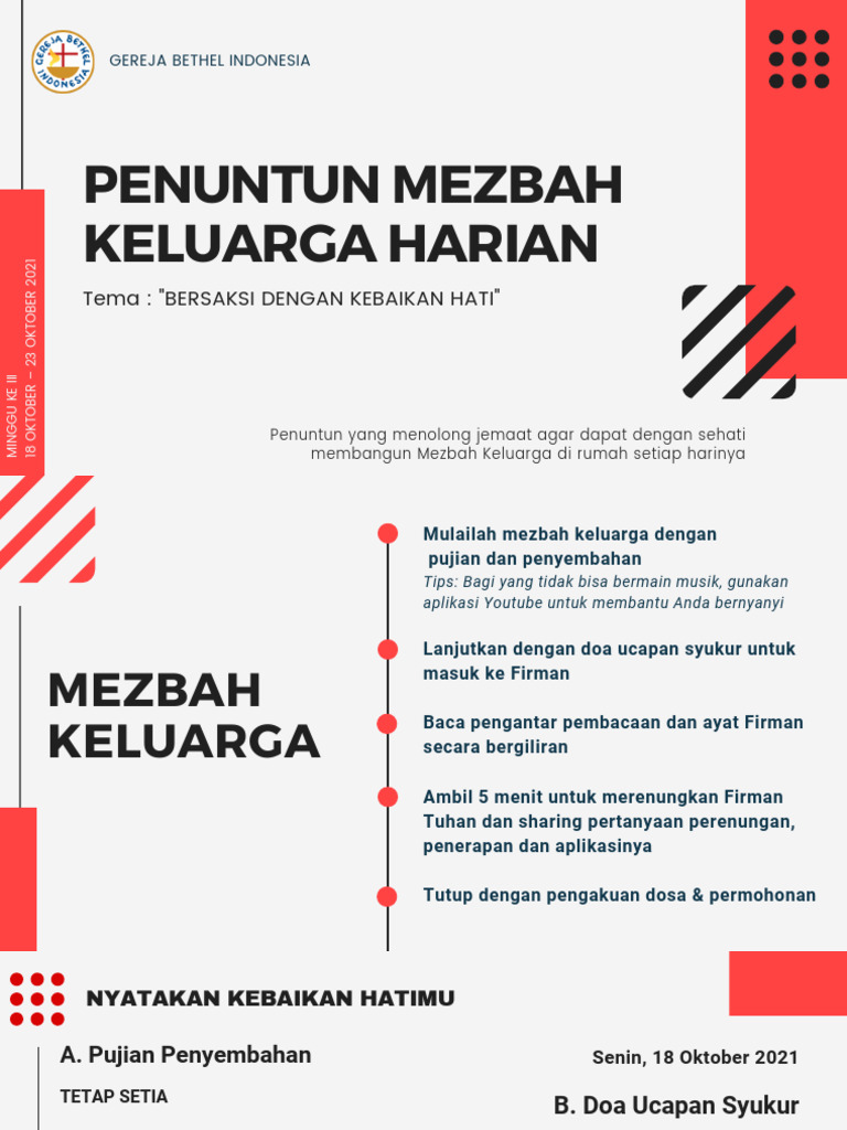 Penuntun Mezbah Keluarga-1 | PDF