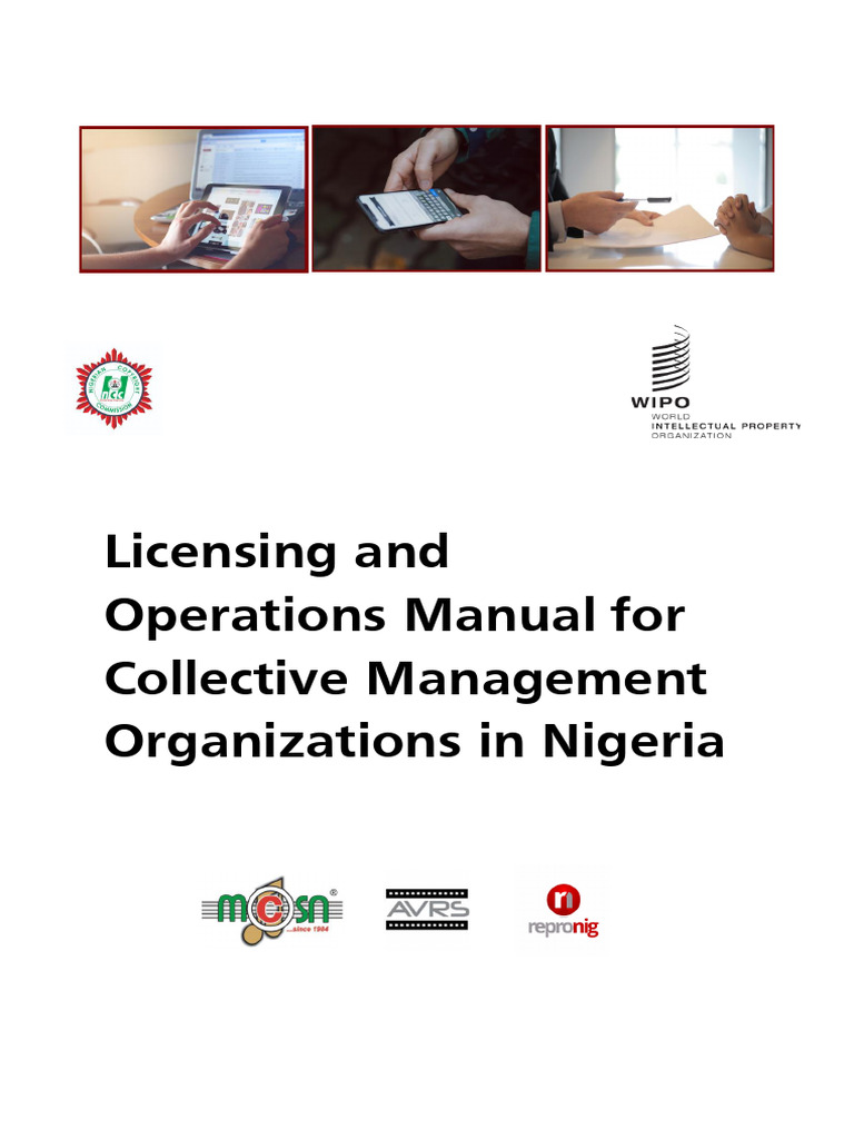 Licensing and Operations Manual For Collective Management Organizations ...