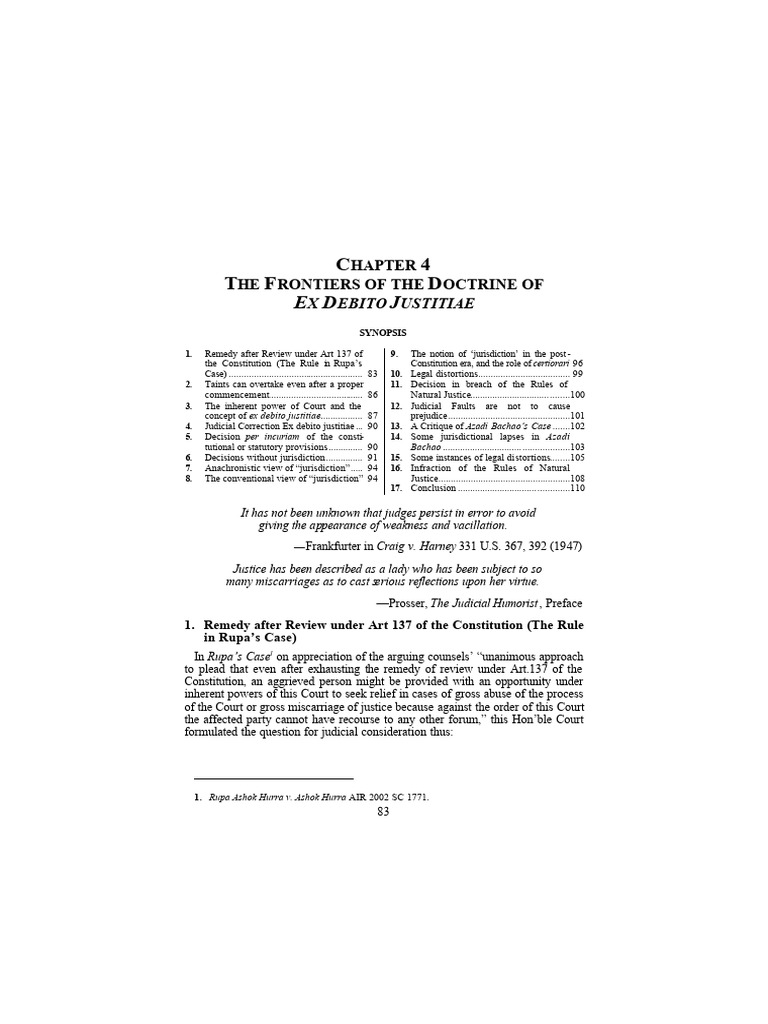 Sec 151 - Ex Debito Justitiae | PDF | Jurisdiction | Certiorari