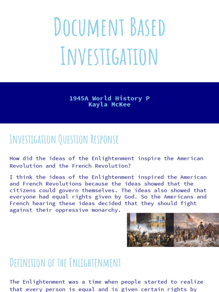 Document Based Investigation | PDF | United States Declaration Of ...