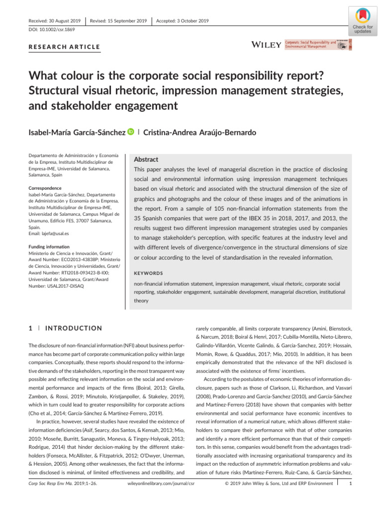 What Colour Is The Corporate Social Responsibility Report | PDF | Color ...