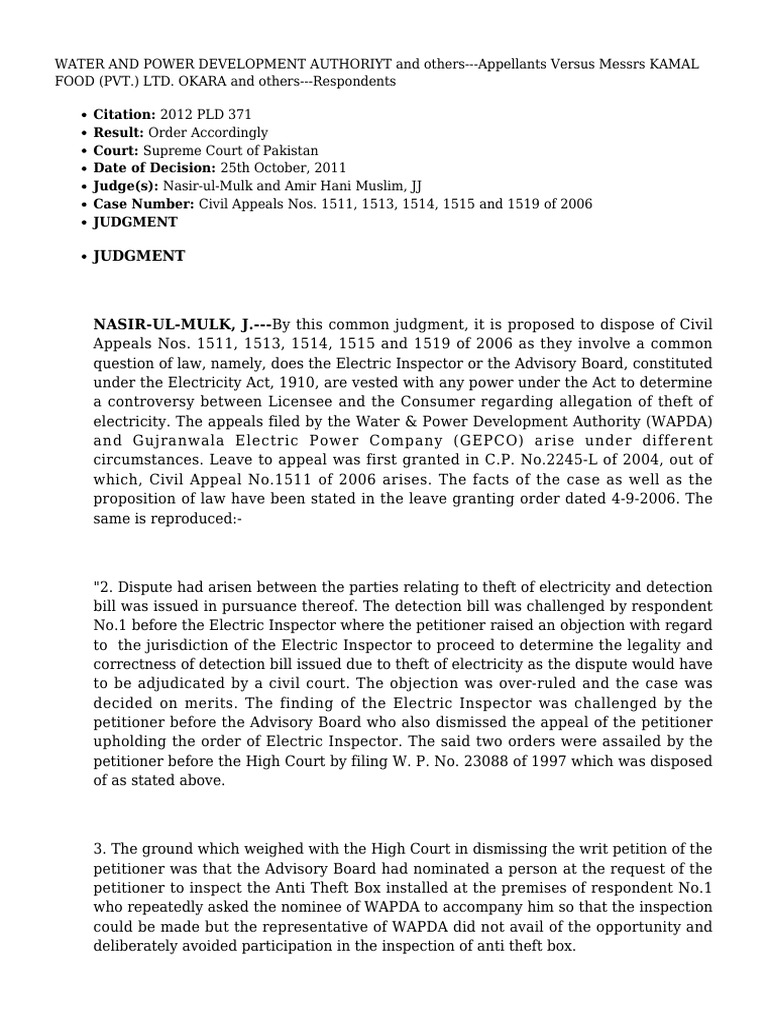 Civil Appeals Nos. 1511, 1513, 1514, 1515 and 1519 of 2006 | PDF ...