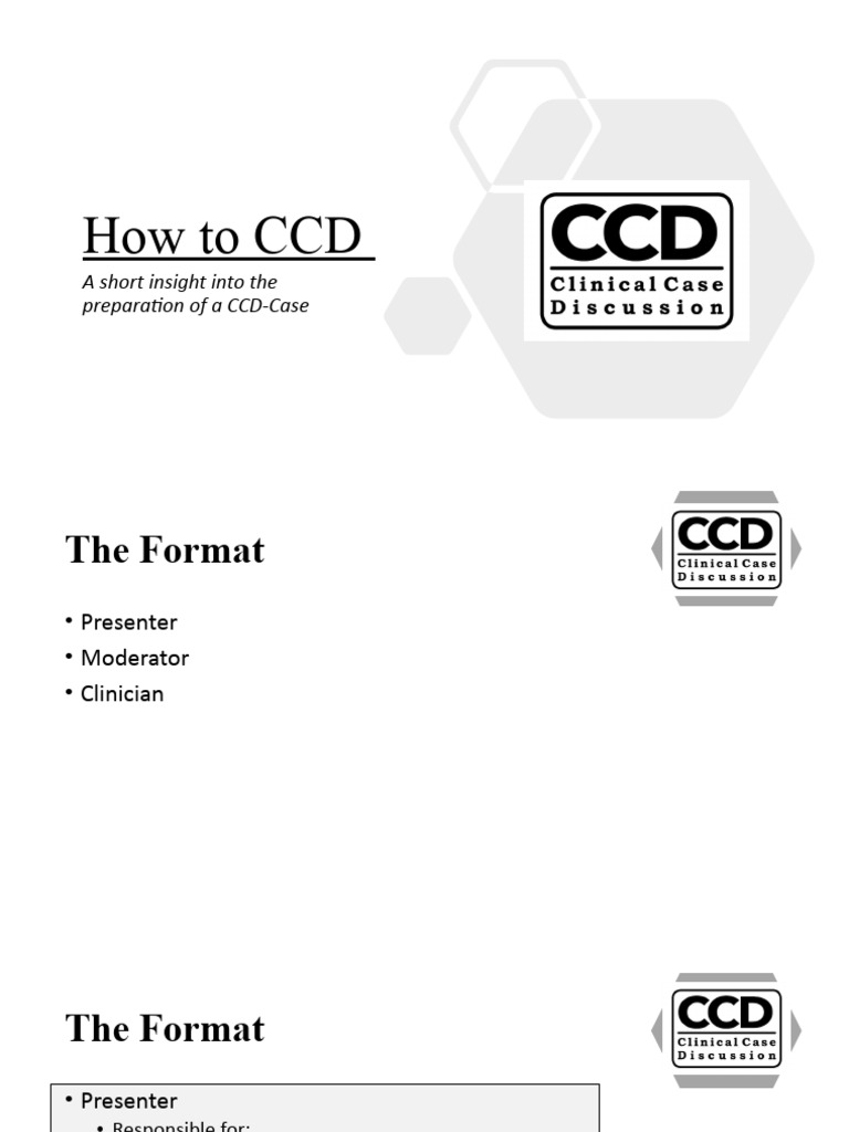 How To CCD | PDF | Clinical Medicine | Health Care