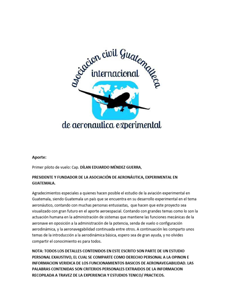 Dilan Eduardo Mendez Guerra /Aporte Aerodinamica Basica 1 (Dílan Eduardo Méndez Guerra ...
