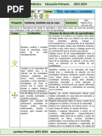 2do Grado Abril - 03 Lo Que Cambia y Lo Que Permanece (2023-2024) | PDF | Luna | Calendario