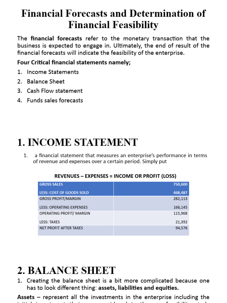 Financial Feasibility Guide | PDF | Balance Sheet | Equity (Finance)