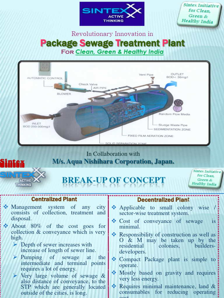 Sintex - STP Full | PDF | Sewage Treatment | Environmental Engineering