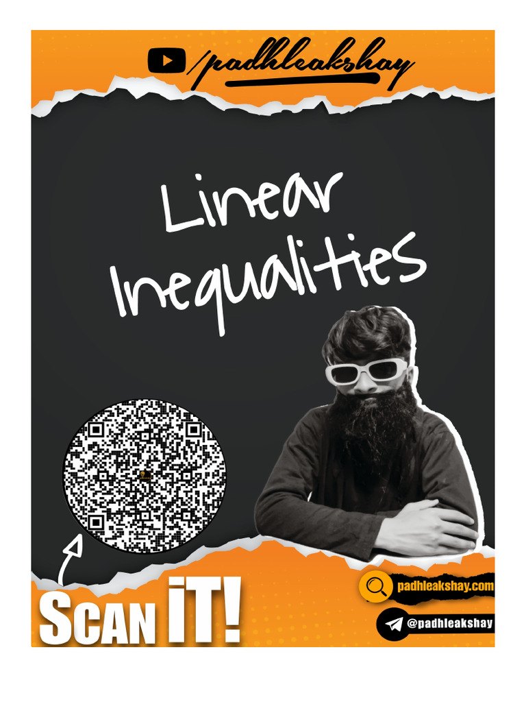 Chapter-5-Linear-Inequalities- | PDF | Inequality (Mathematics) | Equations