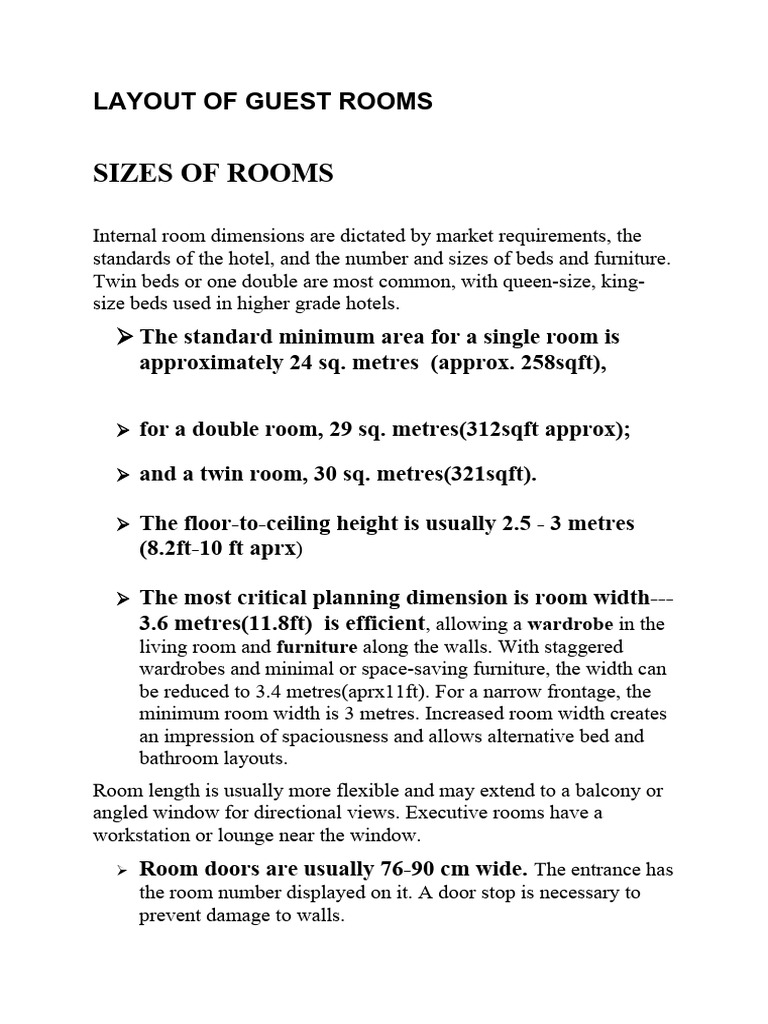 Guest Room Layout and Design Standards | PDF | Bathroom | Shower