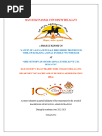 Bcom Final Year Project | PDF | Customer Satisfaction | Sampling ...