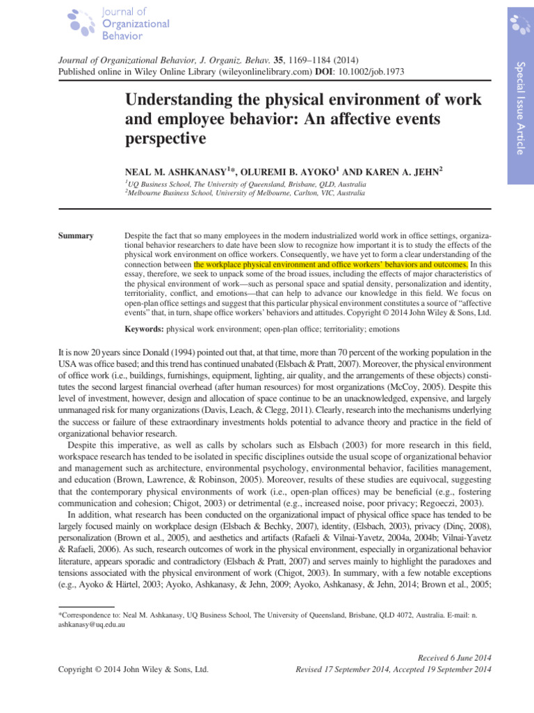 Paper AET | PDF | Affect (Psychology) | Attitude (Psychology)