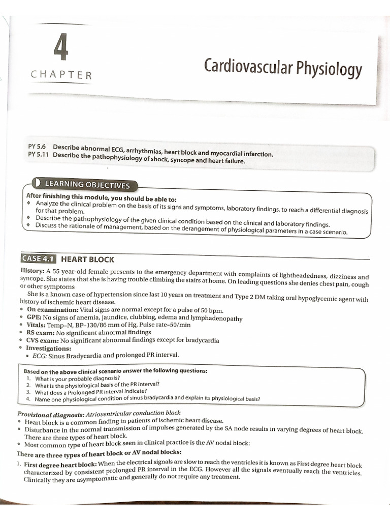 Cardiovascular Physiology | PDF
