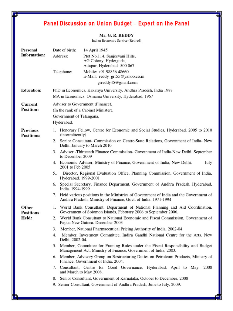 Panel Discussion Experts | PDF | Economies