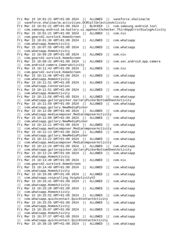 Surelock - Diagnostics Log | PDF | Android (Robot) | Embedded Linux
