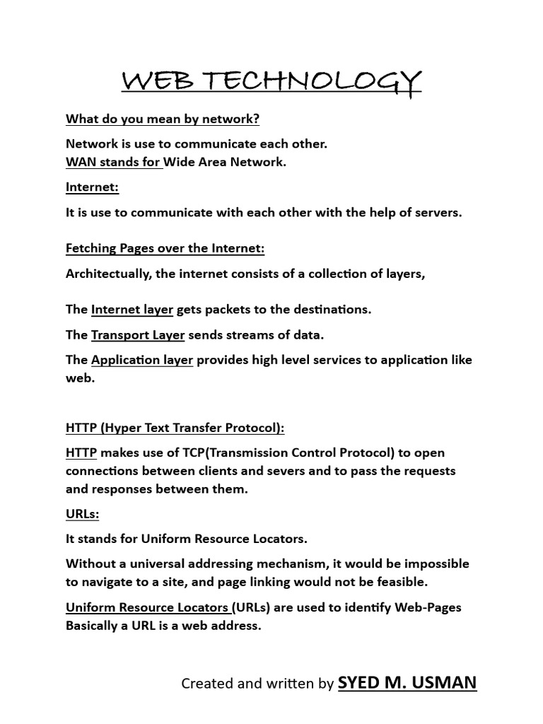 1st Class of Web Technology | PDF | Internet Protocol Suite | Domain Name System