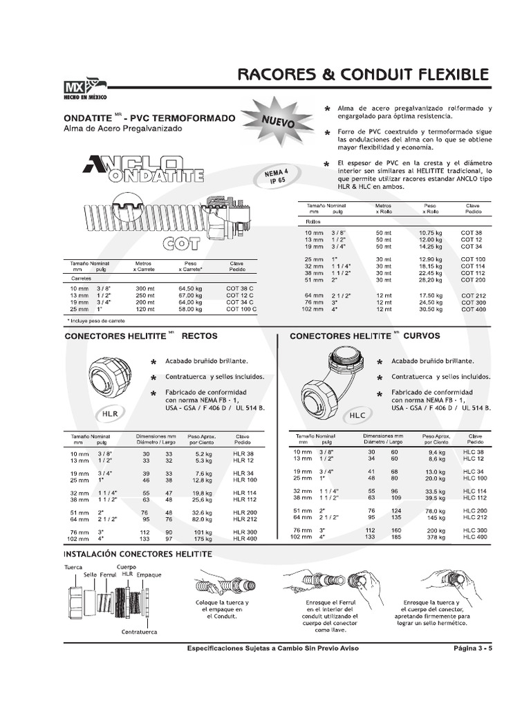 COT-HLR-HLC 2 Tubo Flexible Liquidthigt | PDF