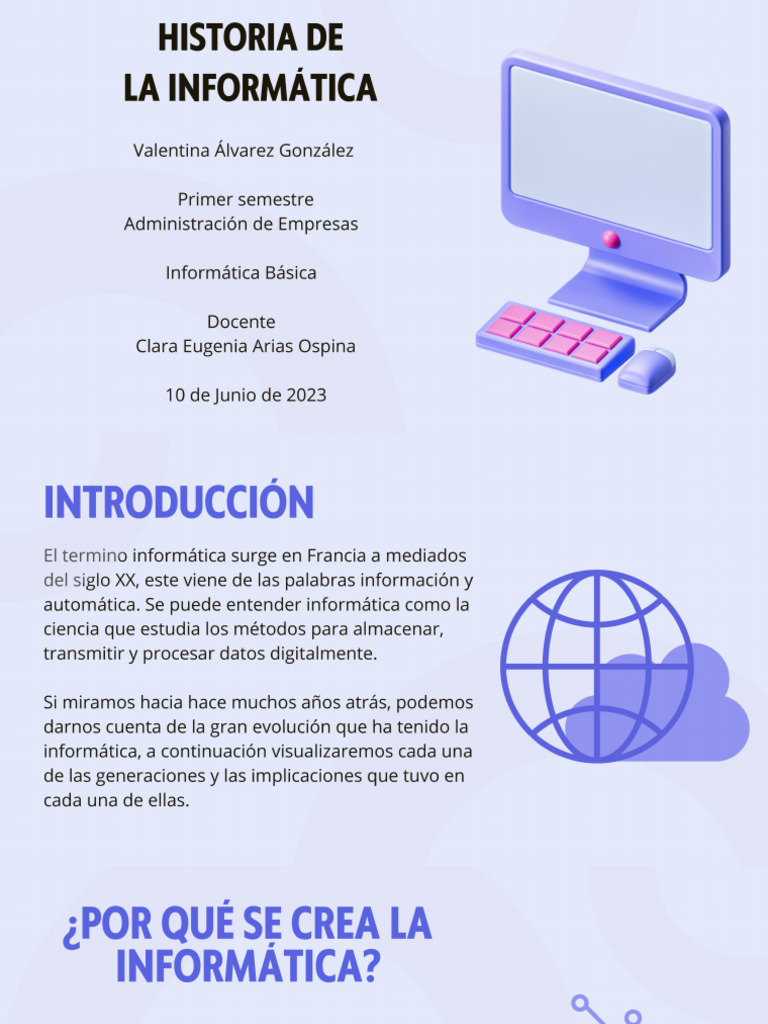 La Historia de La Informática | PDF