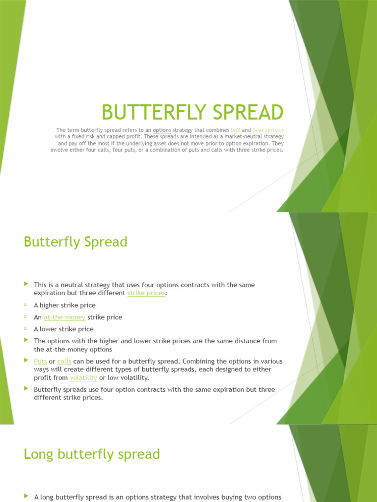 butterfly | PDF | Option (Finance) | Derivative (Finance)