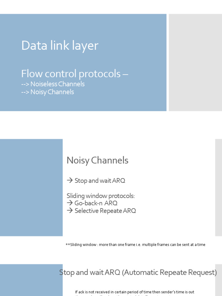 CN Flow Control Protocols | PDF | Transmission Control Protocol ...