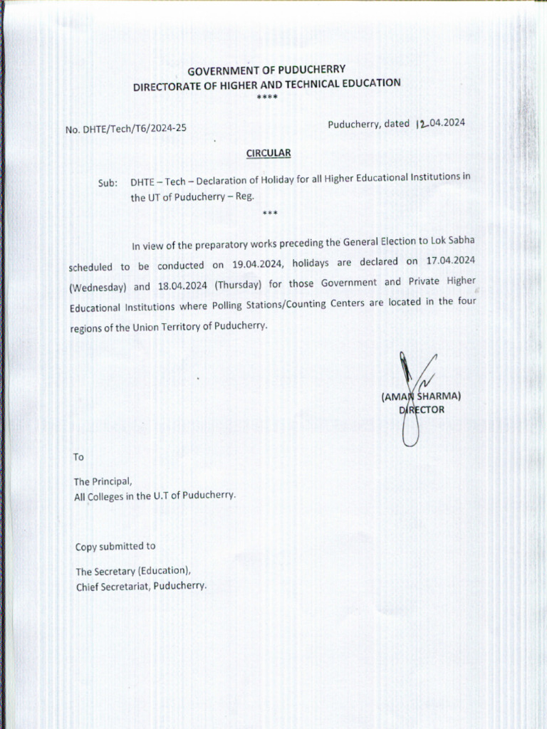 Election Holiday | PDF