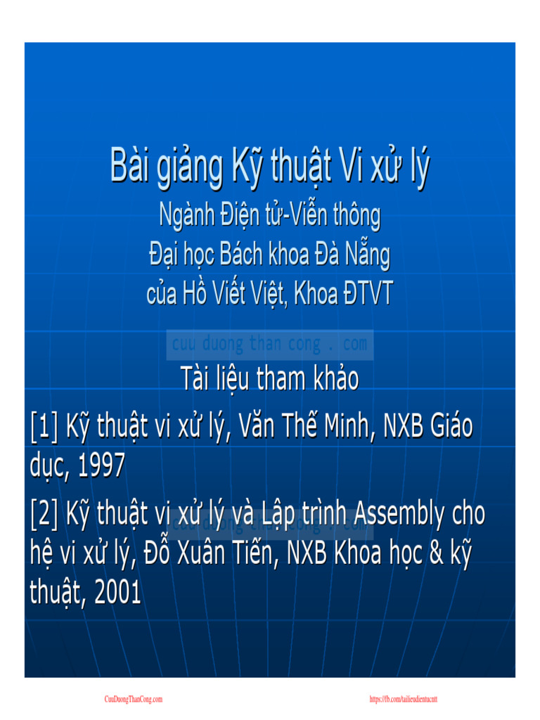 Vi Xu Ly Vixulychuong1 Cac He Thong So (Cuuduongthancong - Com) | PDF