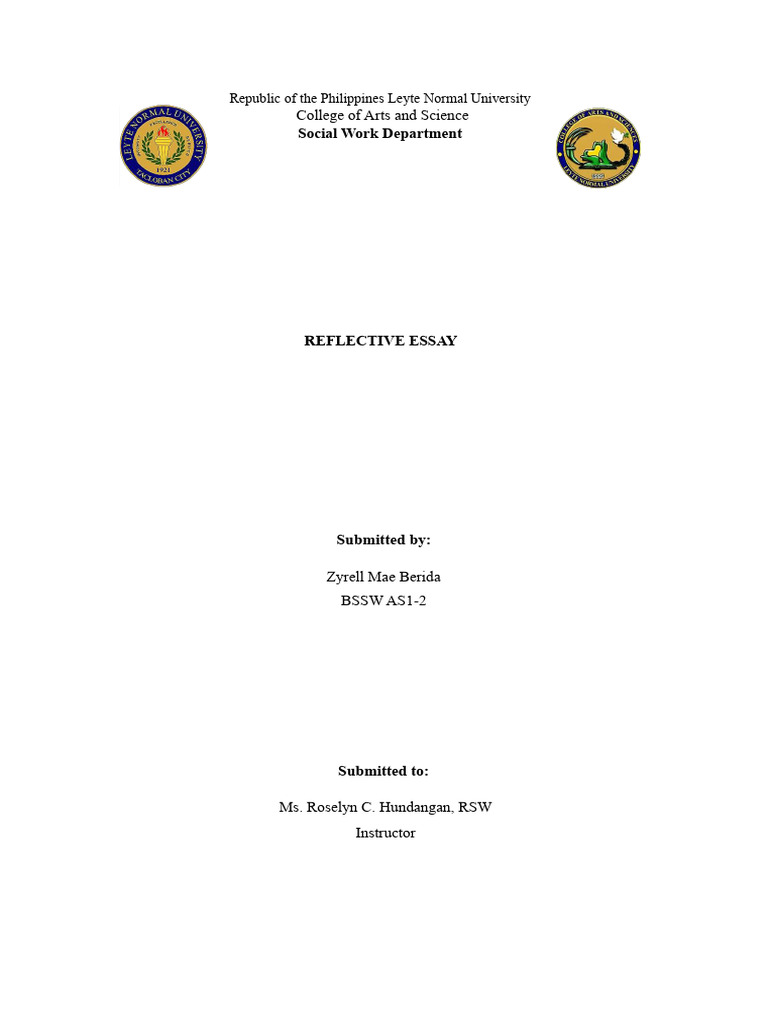 Reflective Essay | PDF | Feeling | Emotions