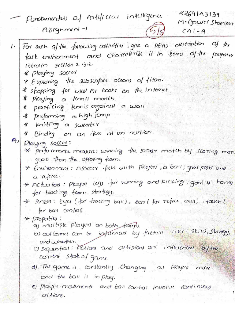 Fai Assignment 1 | PDF