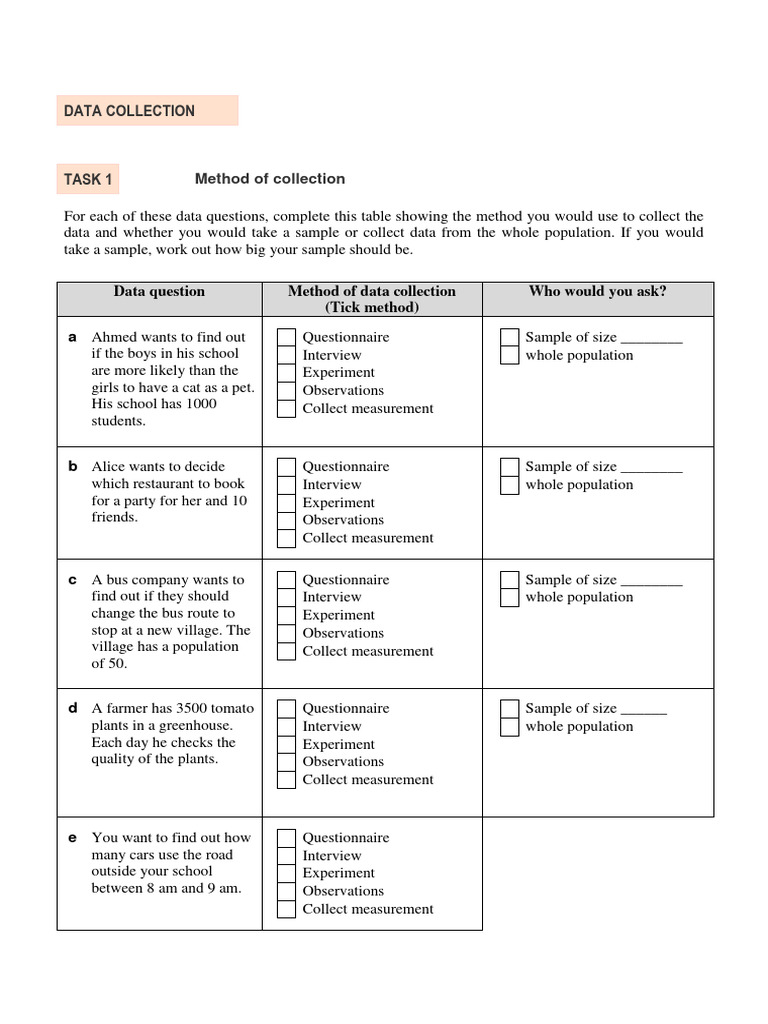 Data Collection | PDF | Questionnaire | Experiment