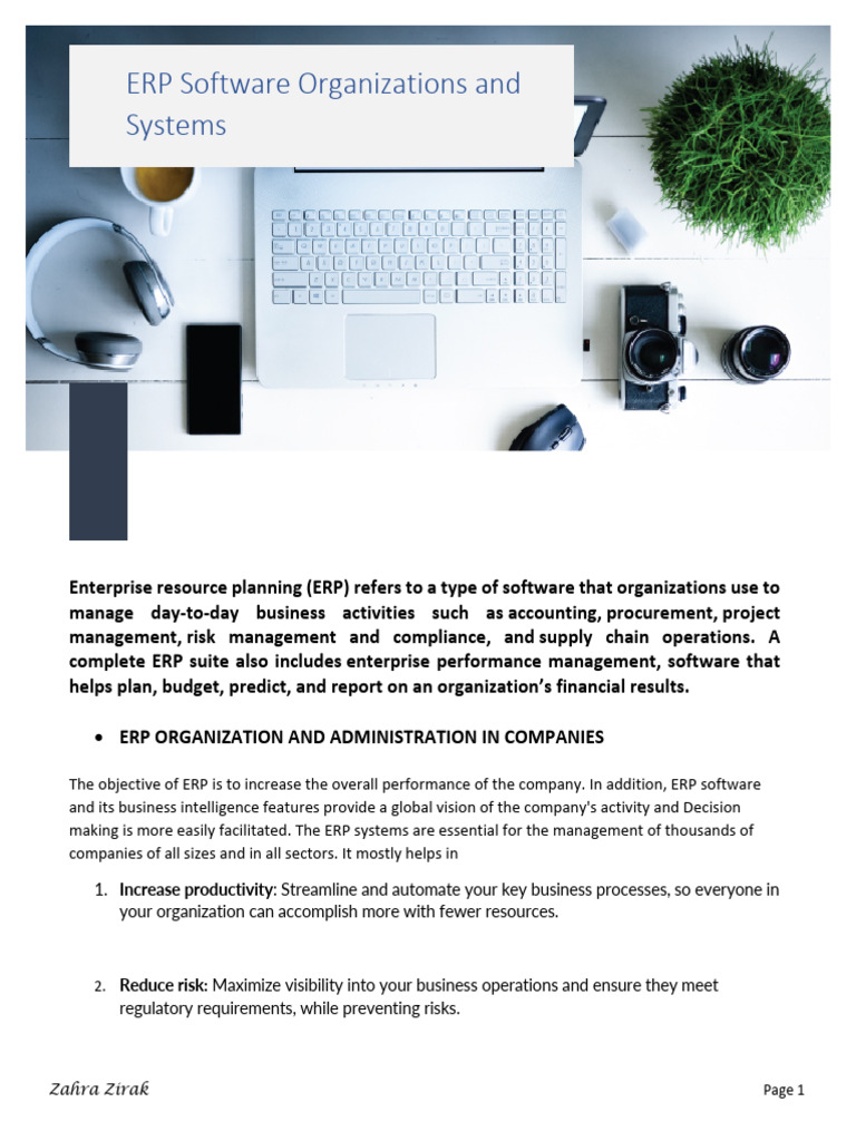 ERP Report | Download Free PDF | Cloud Computing | Enterprise Resource ...