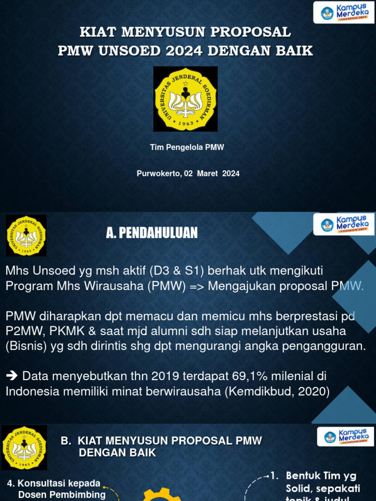 Kiat Menyusun Proposal PMW Dengan Baik - 02 Maret 2024 - FIX | PDF