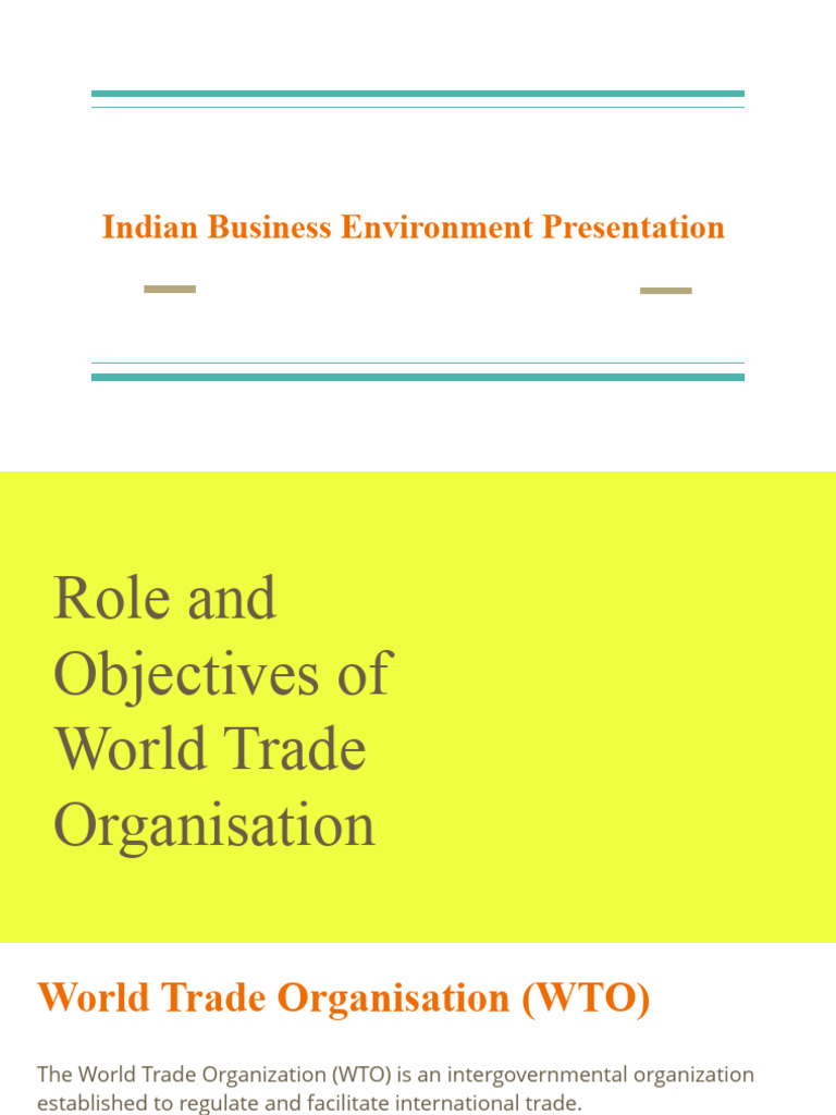 Indian Business Environment | PDF | World Trade Organization | Globalization