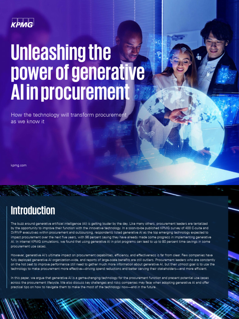 Transforming Procurement with Generative AI | PDF | Artificial ...