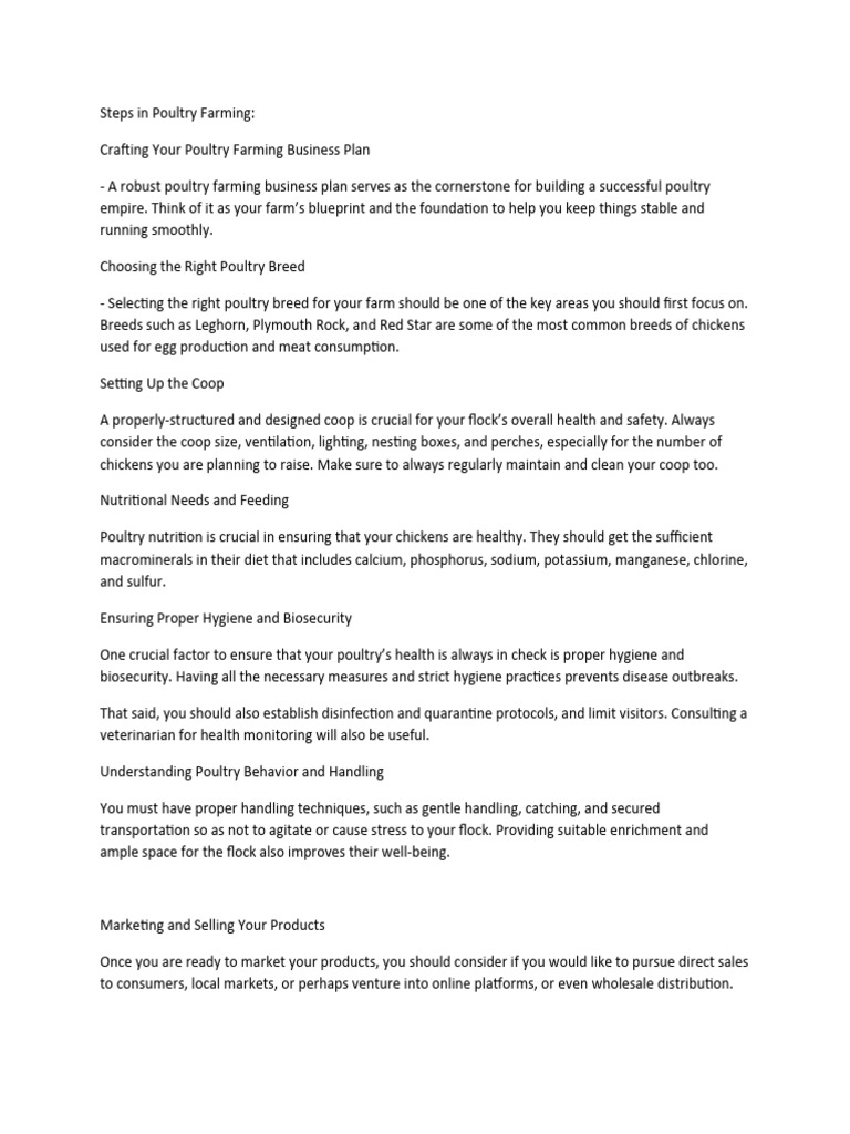 Steps in Poultr-WPS Office | PDF | Chicken | Poultry Farming