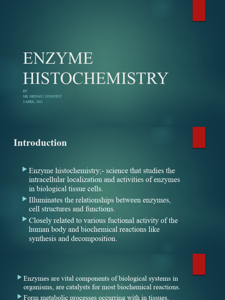 Enzyme Histochemistry | PDF | Enzyme | Enzyme Inhibitor