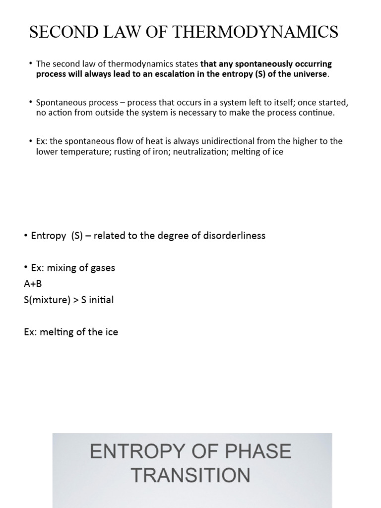 Understanding the Second Law of Thermodynamics | PDF | Entropy | Gases