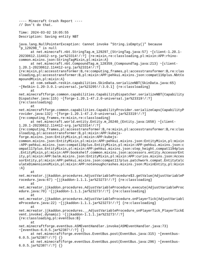 Crash 2024 03 02 - 19.05.55 Client | Download Free PDF | Computer Science | Computer Architecture
