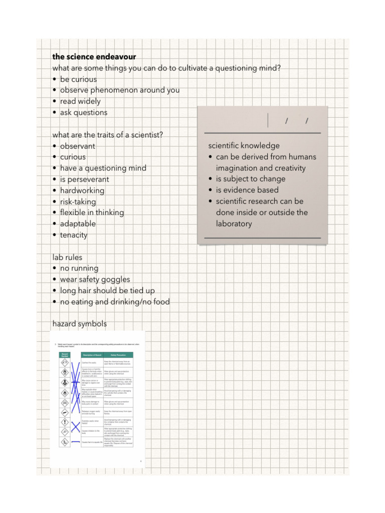 Chapter 1 - Scientific Endeavour | PDF