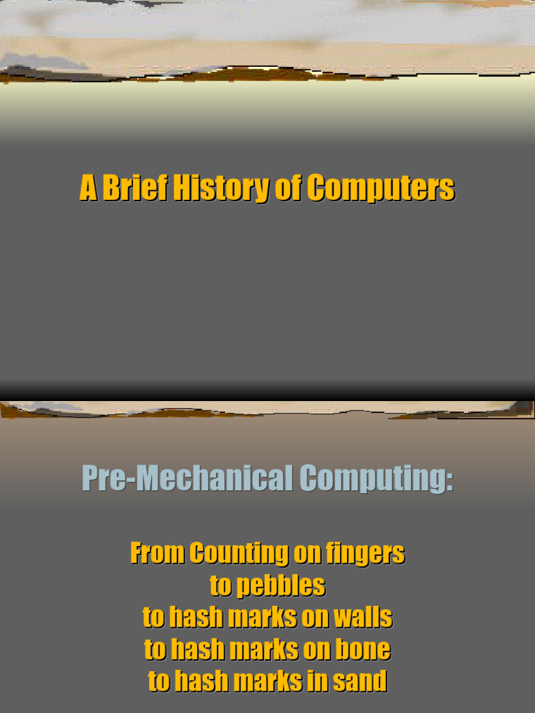 History of Computers | PDF | Computer Engineering | Office Equipment