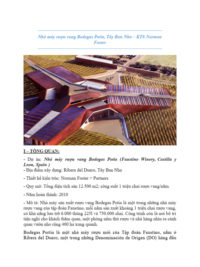 Nhà Máy Rư U Vang Bodegas Potia | PDF