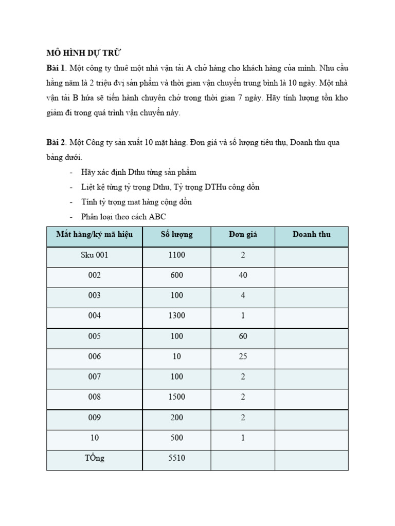 BT On Tap Logistics | PDF