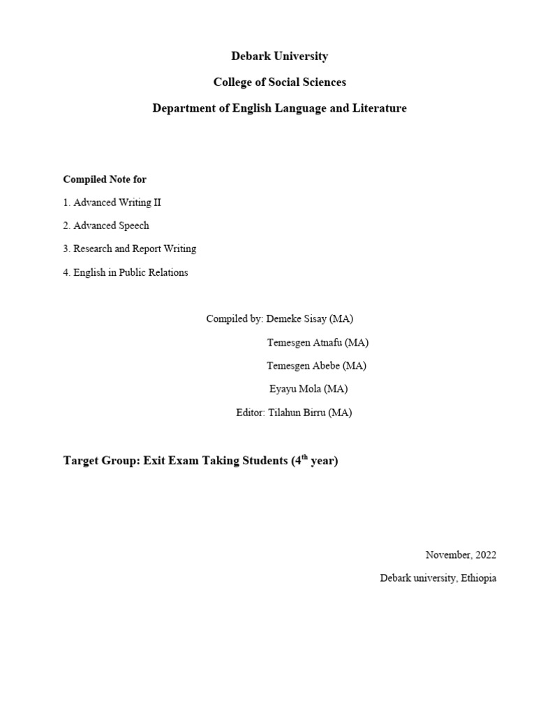 Exit Module-2 | PDF | Experience | Fluency