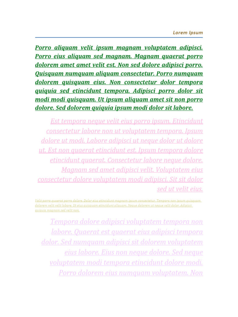 Lorem Ipsum | PDF