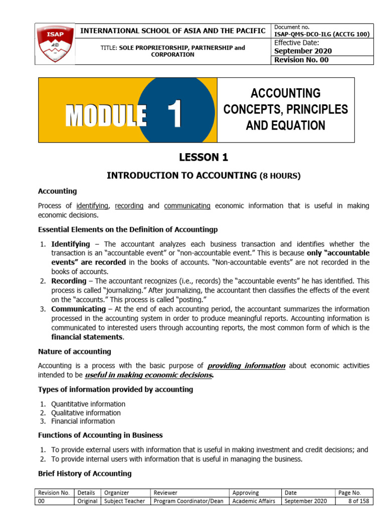 Far Lesson 1 | PDF | Stocks | Partnership