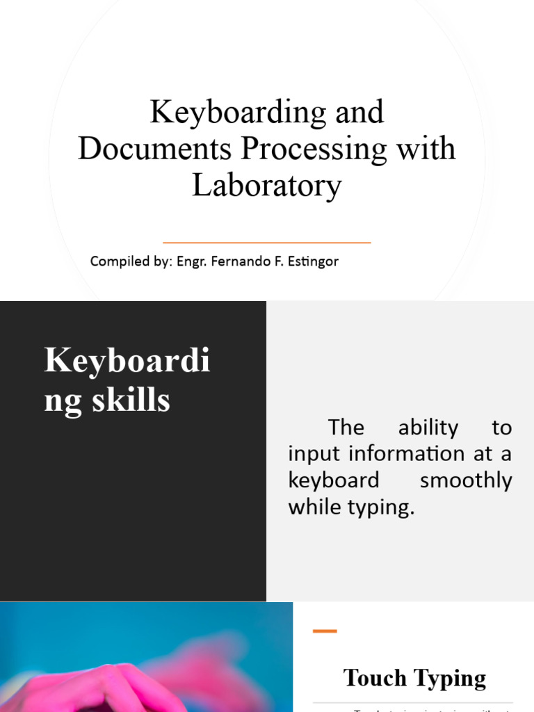 Lesson 2 Get Ready Proper Posture and Position | Download Free PDF | Input/Output | Text