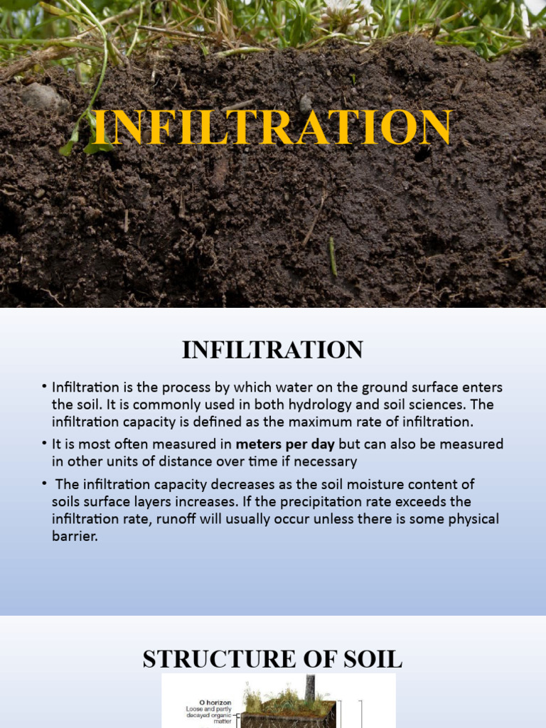 Lesson 8 Infiltration | PDF | Natural Environment | Applied And ...